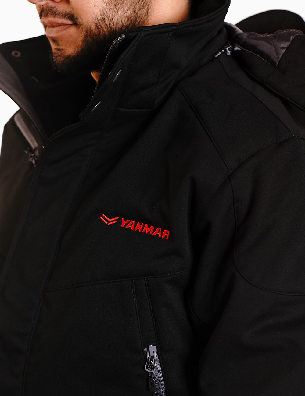 Black winter jacket | Yanmar